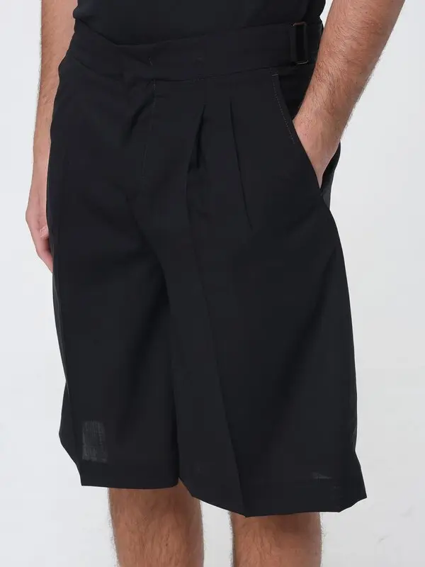 PT TORINO Tailored Cotton Shorts - Black