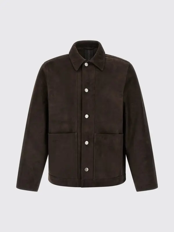 GIORGIO BRATO Suede Shirt Jacket - Brown