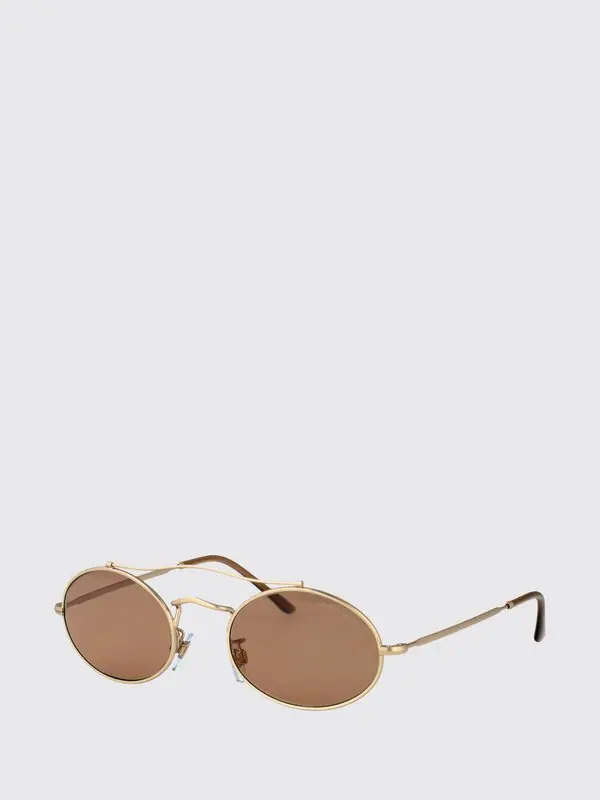 Giorgio Armani Oval-frame Metal Sunglasses With Double Bridge