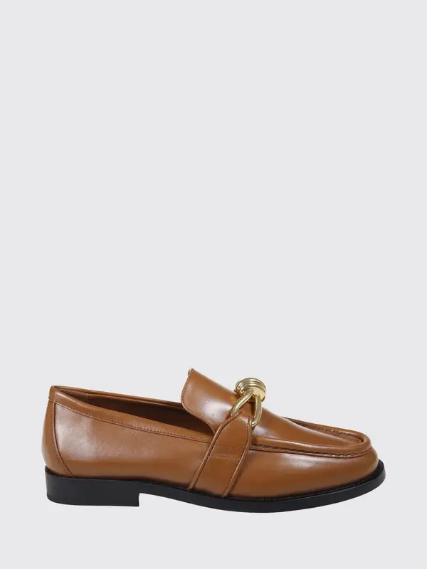 Bottega Veneta Astaire Smooth Calfskin Loafers With Knot Charm - Brown