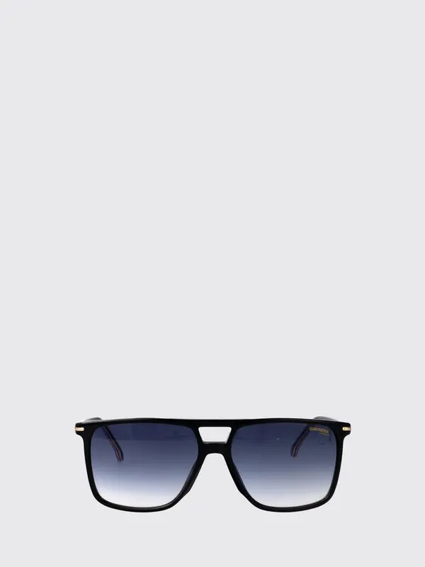 Carrera Eyewear Aviator Acetate Sunglasses With Double Bridge And Smoked Lenses - Black