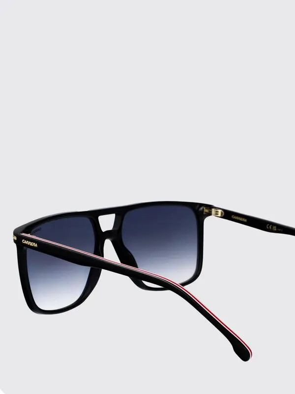 Carrera Eyewear Aviator Acetate Sunglasses With Double Bridge And Smoked Lenses - Black