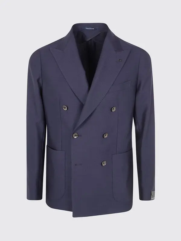 Tagliatore Double Breasted Virgin Wool Blazer