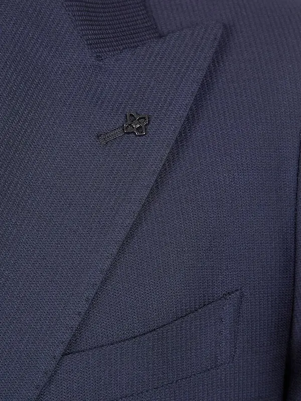 Tagliatore Double Breasted Virgin Wool Blazer