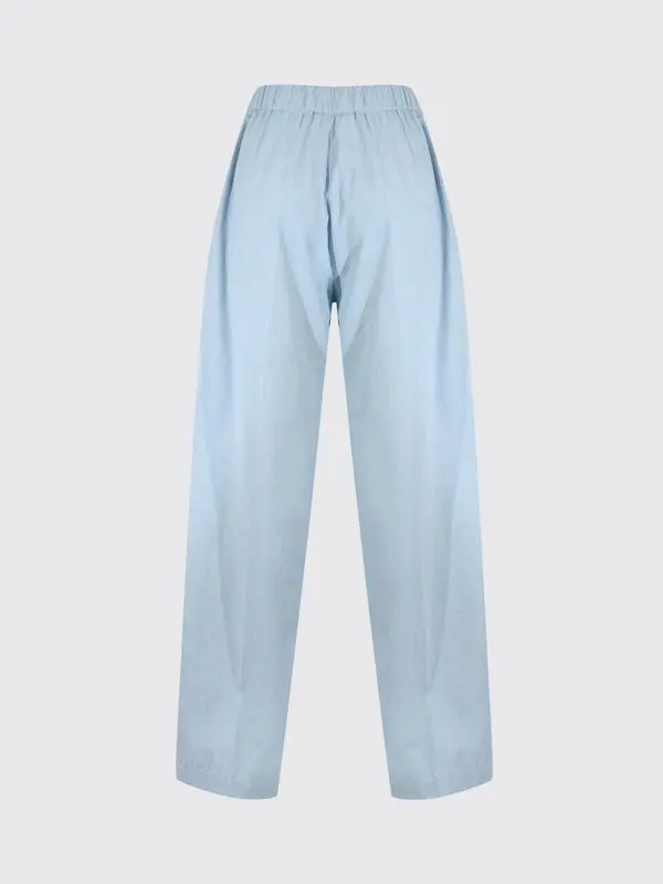 SEMICOUTURE Jhonny Embroidered Cotton Palazzo Trousers - Pink
