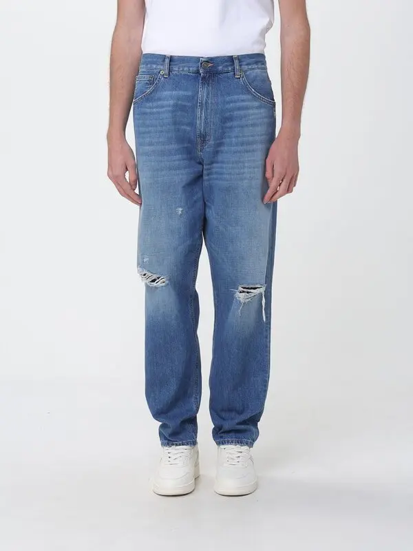 DONDUP Distressed Denim Wide Leg Jeans