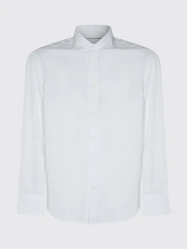 Brunello Cucinelli Cotton French Collar Slim Fit Shirt