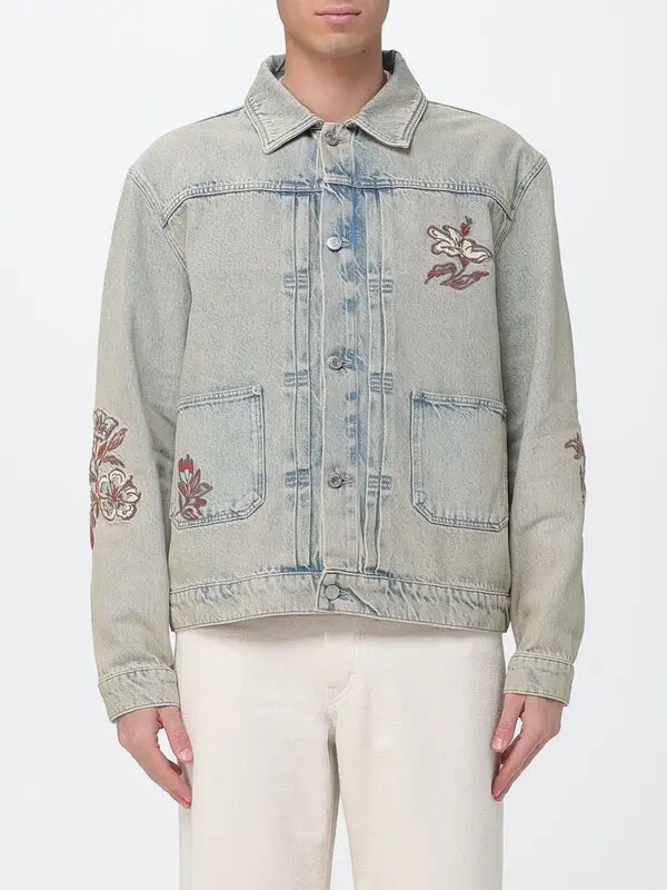 Drole De Monsieur Embroidered Denim Jacket
