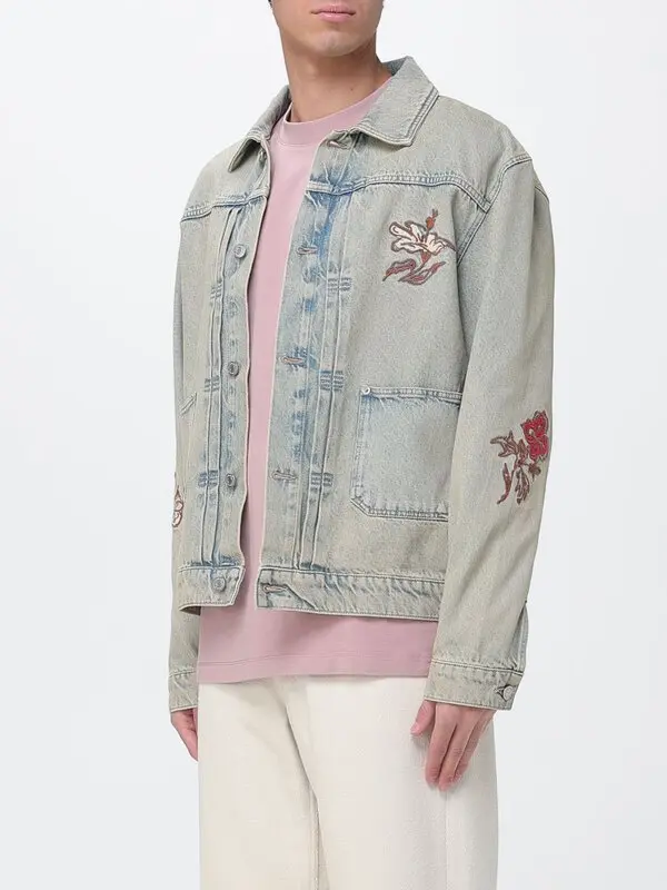 Drole De Monsieur Embroidered Denim Jacket