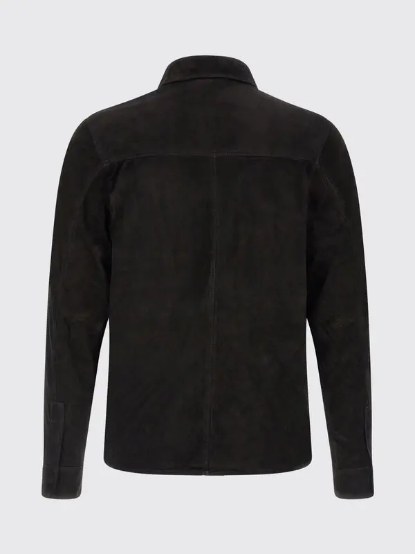GIORGIO BRATO Suede Shirt - Black
