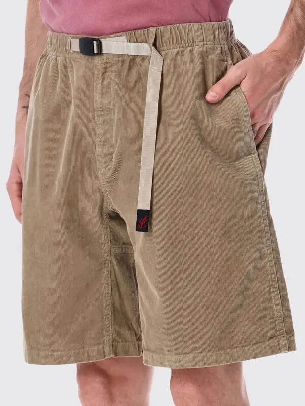 Gramicci Corduroy Shorts With Elasticated Waistband And Drawstring
