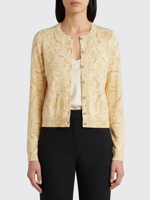 Versace Baroque Silk Cardigan