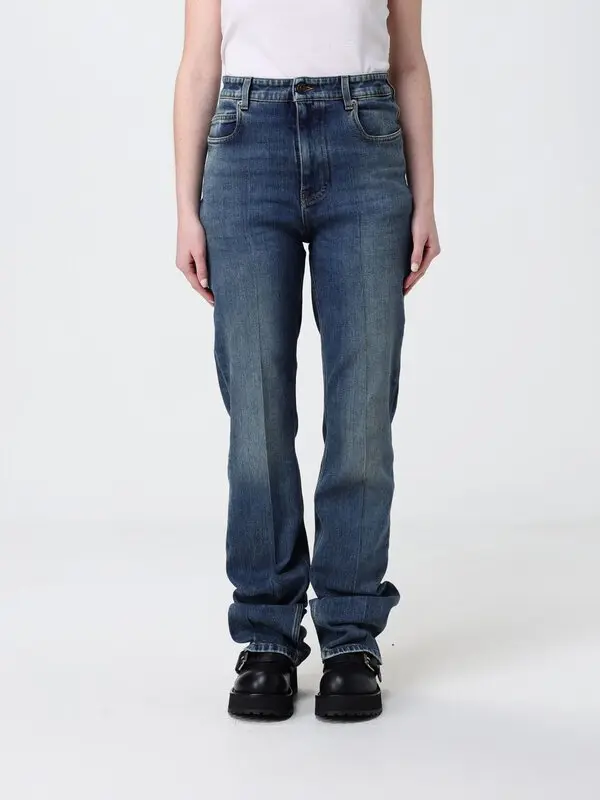 Balenciaga Cotton Denim Straight Jeans