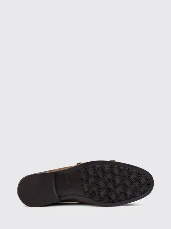 DOUCAL'S Suede Monk Strap Shoes