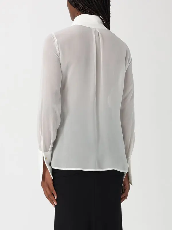 Elisabetta Franchi Shirt With Tie Detail - White