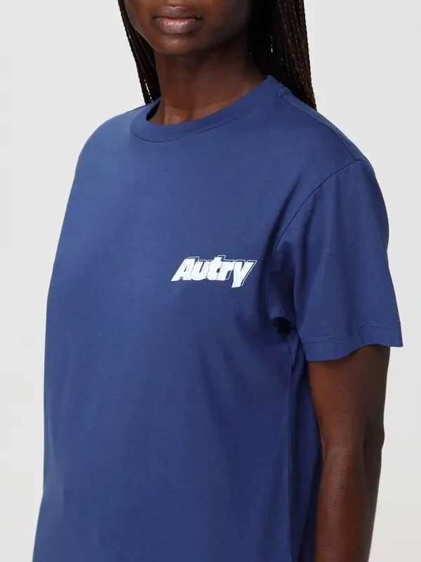 AUTRY Cotton T-shirts With Logo