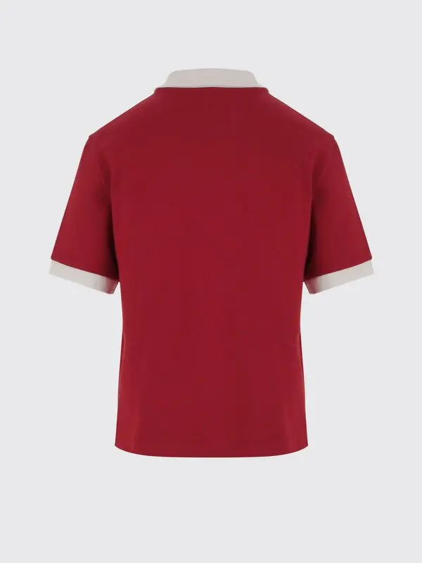 Versace Medusa Logo Cotton Polo Shirt - Red