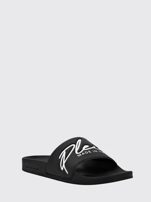 Philipp Plein Rubber Slides With Contrasting Logo