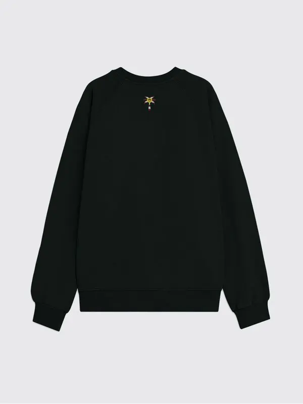 BARROW Cotton Crewneck Sweatshirt With Logo - Black