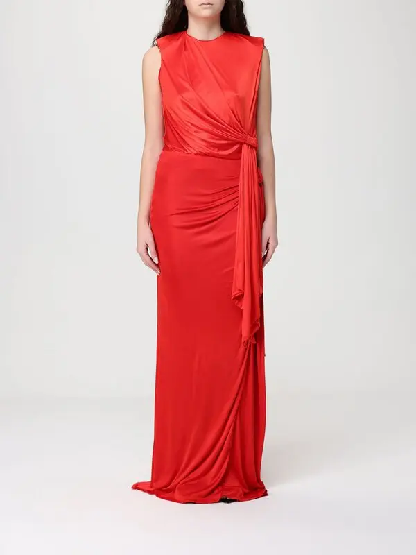 Elisabetta Franchi Draped Top - Red