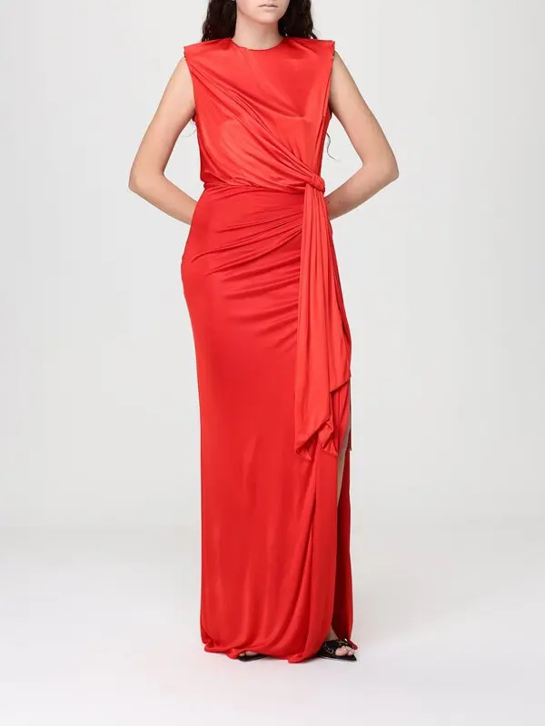 Elisabetta Franchi Draped Top - Red