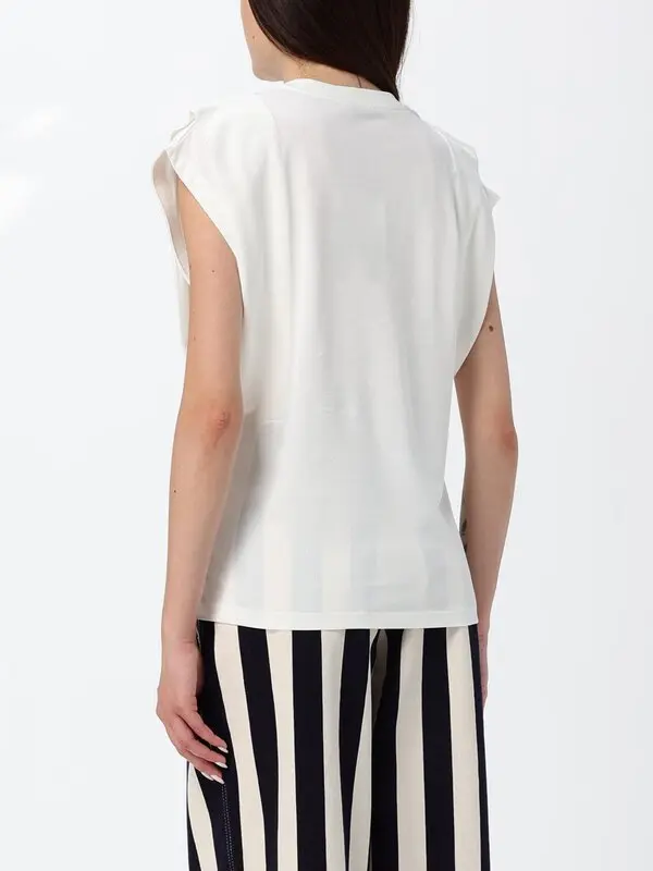 Jacquemus Le Debardeur Ventadou Cotton Top With Embroidered Logo - White