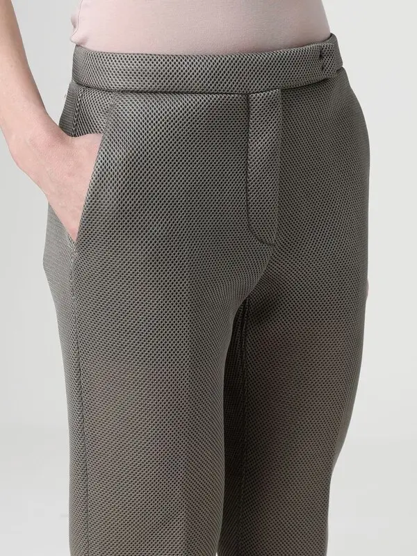 Max Mara Classic Mesh Trousers - Mastic