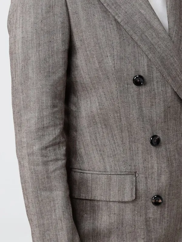 Tagliatore Cotton Blend Double-breasted Blazer