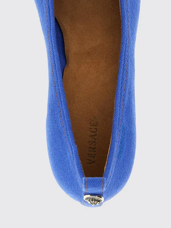 Versace Tina Cotton Twill Pumps