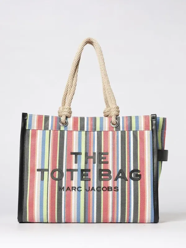 Marc Jacobs The Large Tote Bag In Multi Striped Pvc