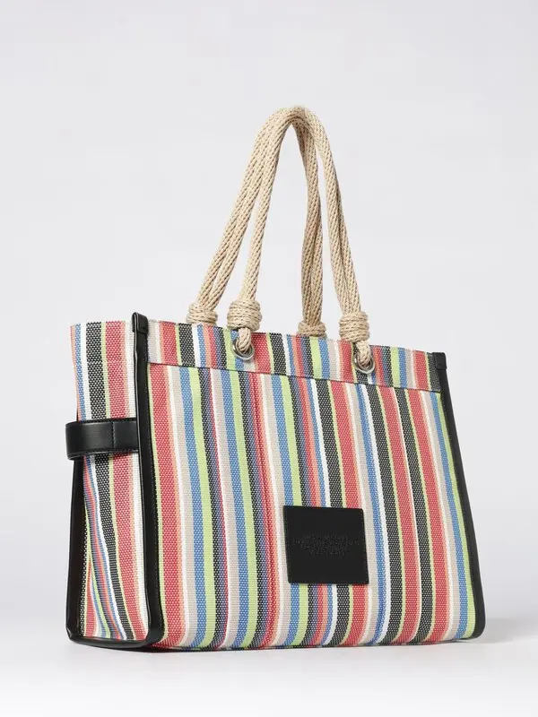 Marc Jacobs The Large Tote Bag In Multi Striped Pvc