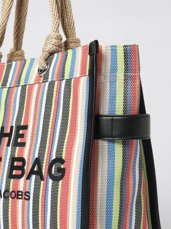 Marc Jacobs The Large Tote Bag In Multi Striped Pvc