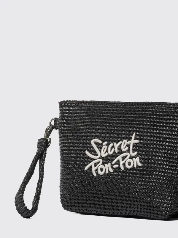 SECRET PON-PON Clutch Colour - Black