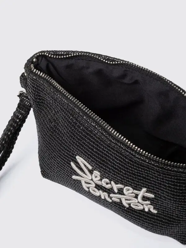 SECRET PON-PON Clutch Colour - Black