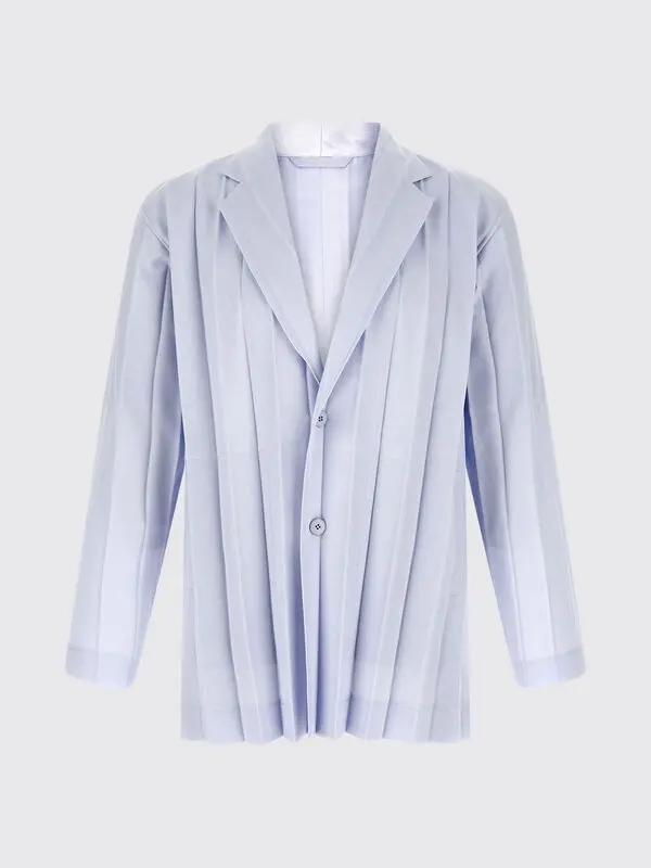 Issey Miyake Single Breasted Polyester Blazer - Blue