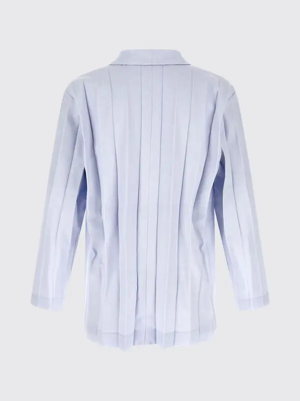 Issey Miyake Single Breasted Polyester Blazer - Blue