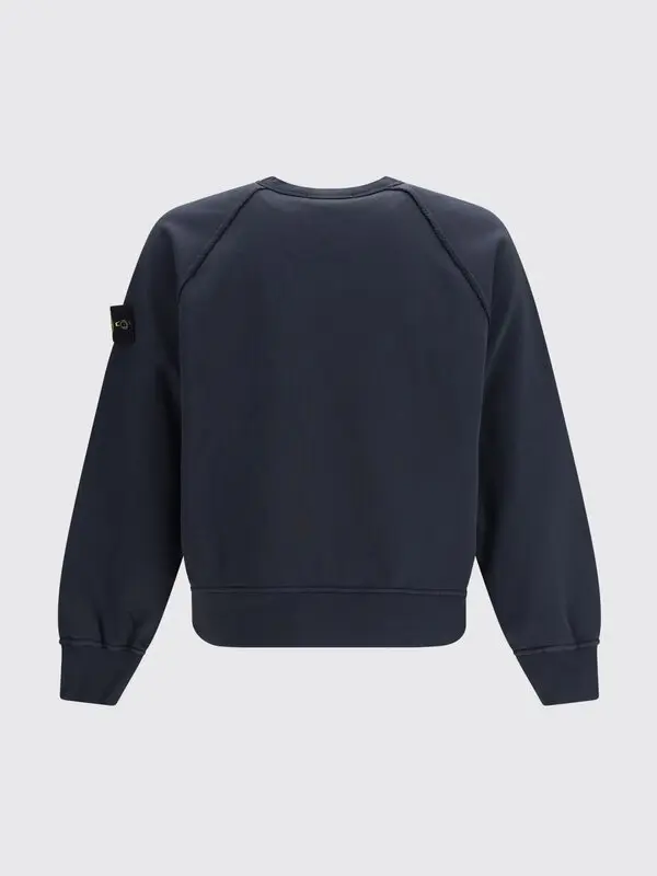 Stone Island Cotton Crew Neck Sweatshirt - Blue