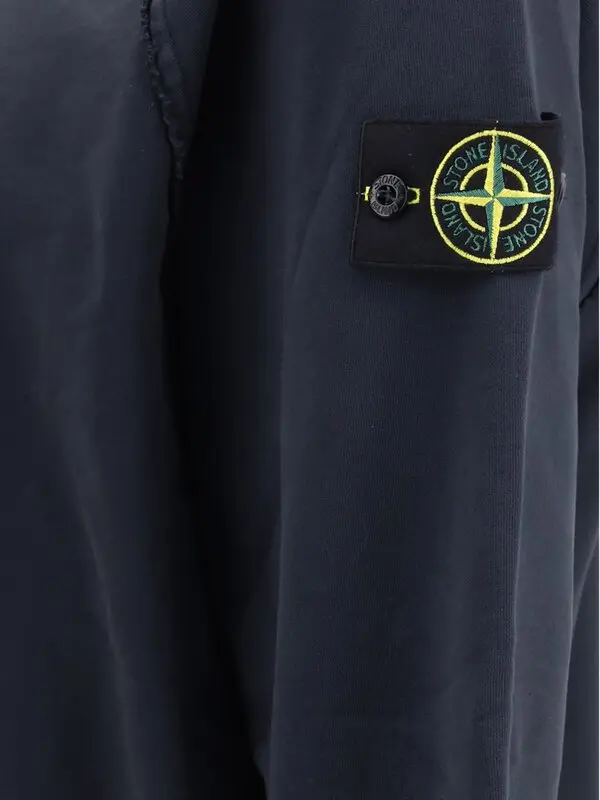 Stone Island Cotton Crew Neck Sweatshirt - Blue