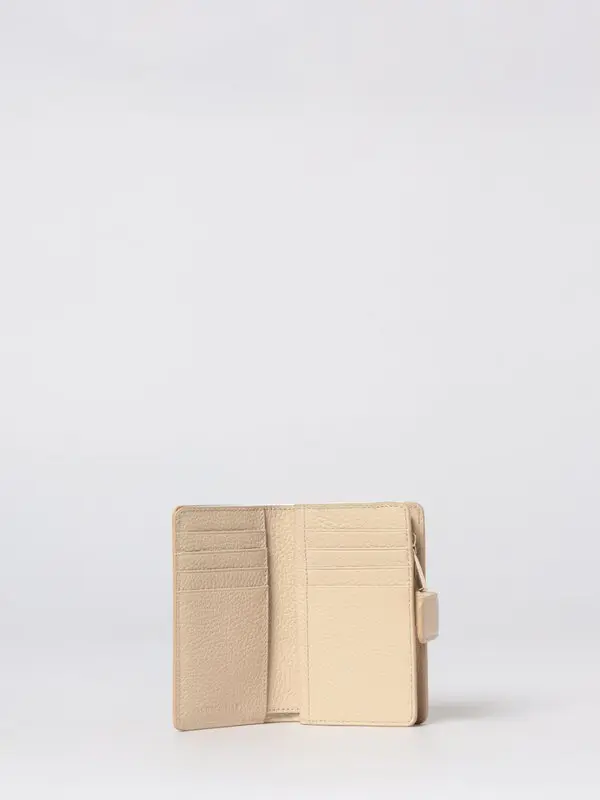 COCCINELLE Grained Leather Wallet - Beige
