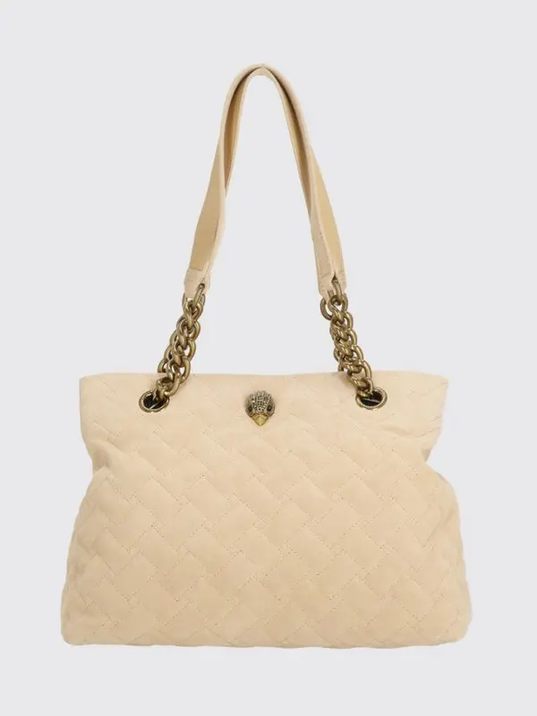 Kurt Geiger Kensington Quilted Suede Shoulder Bag