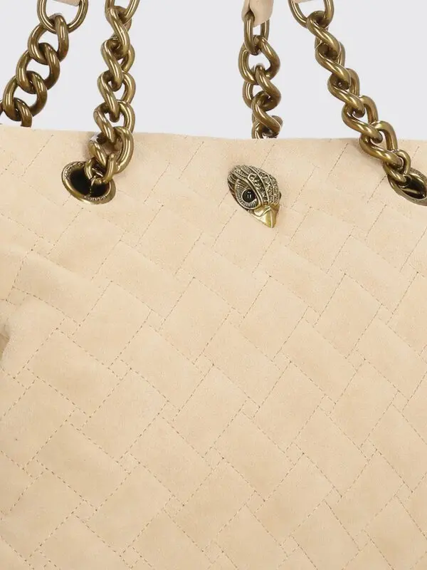Kurt Geiger Kensington Quilted Suede Shoulder Bag