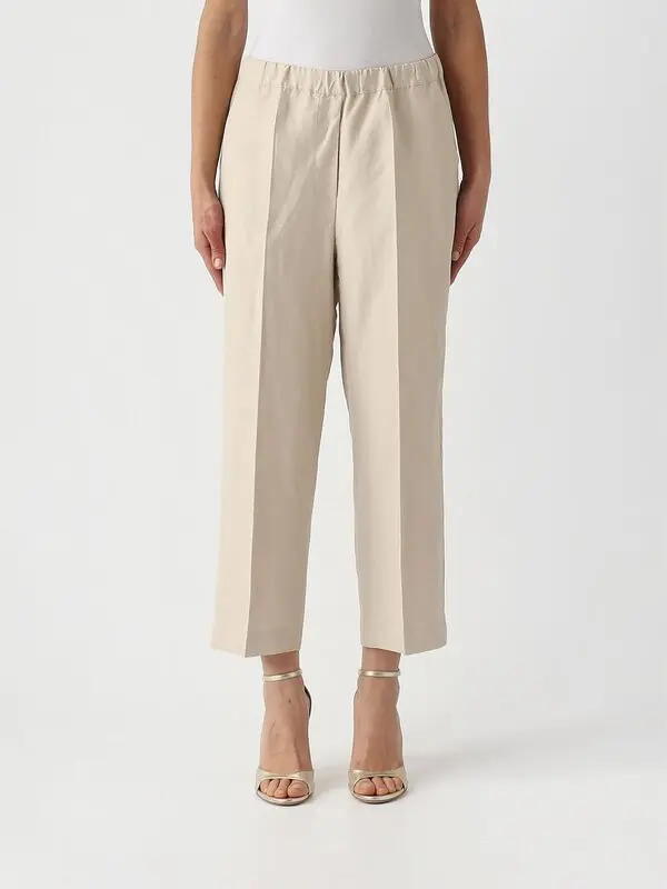 Liviana Conti Linen Blend Cropped Trousers