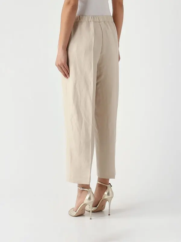 Liviana Conti Linen Blend Cropped Trousers