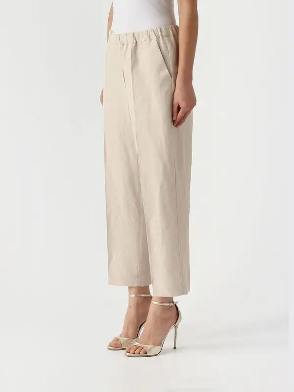Liviana Conti Linen Blend Cropped Trousers