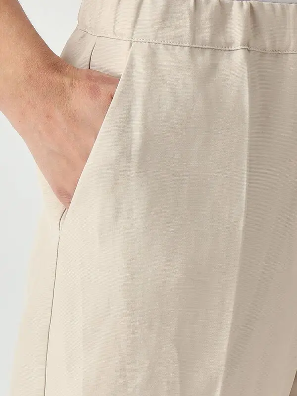 Liviana Conti Linen Blend Cropped Trousers