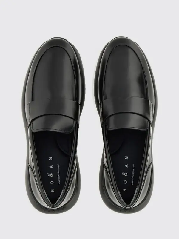 Hogan Cube Leather Loafers