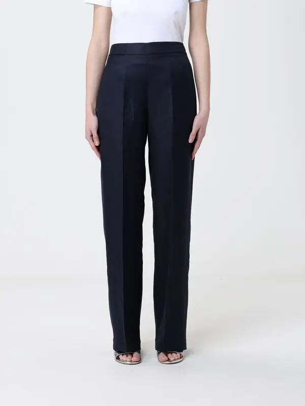 Liviana Conti Cesira Linen Blend Tailored Trousers