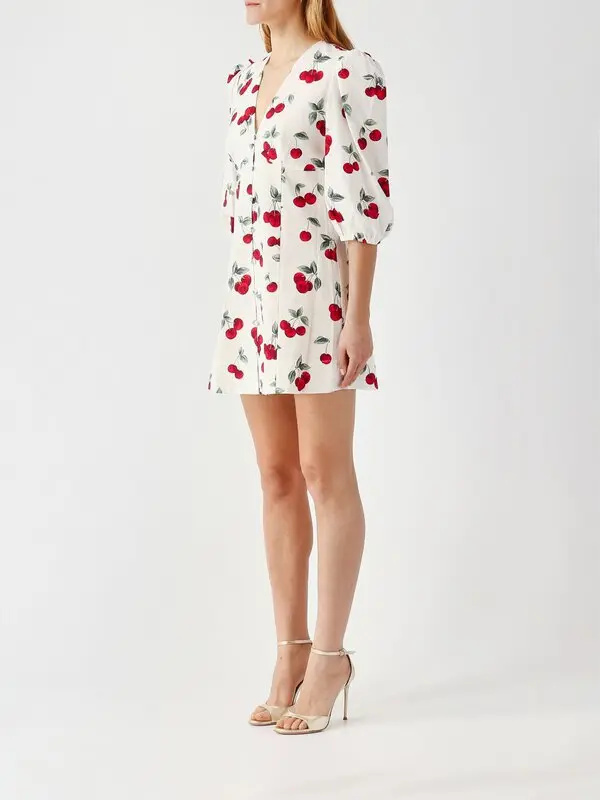 TWINSET Printed Cotton Mini Dress