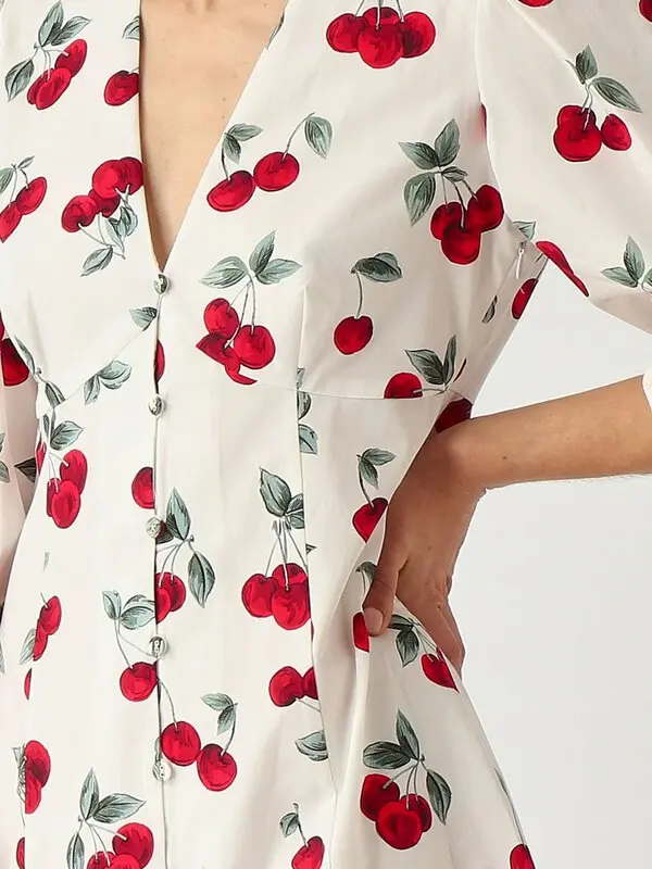 TWINSET Printed Cotton Mini Dress