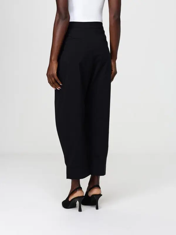 PT TORINO Cotton Blend Cropped Trousers